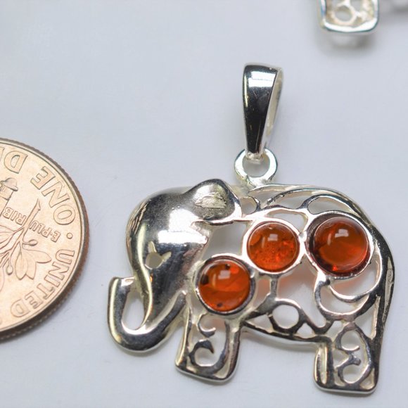 Jewelry | Baltic Amber Elephant Pendant | Poshmark